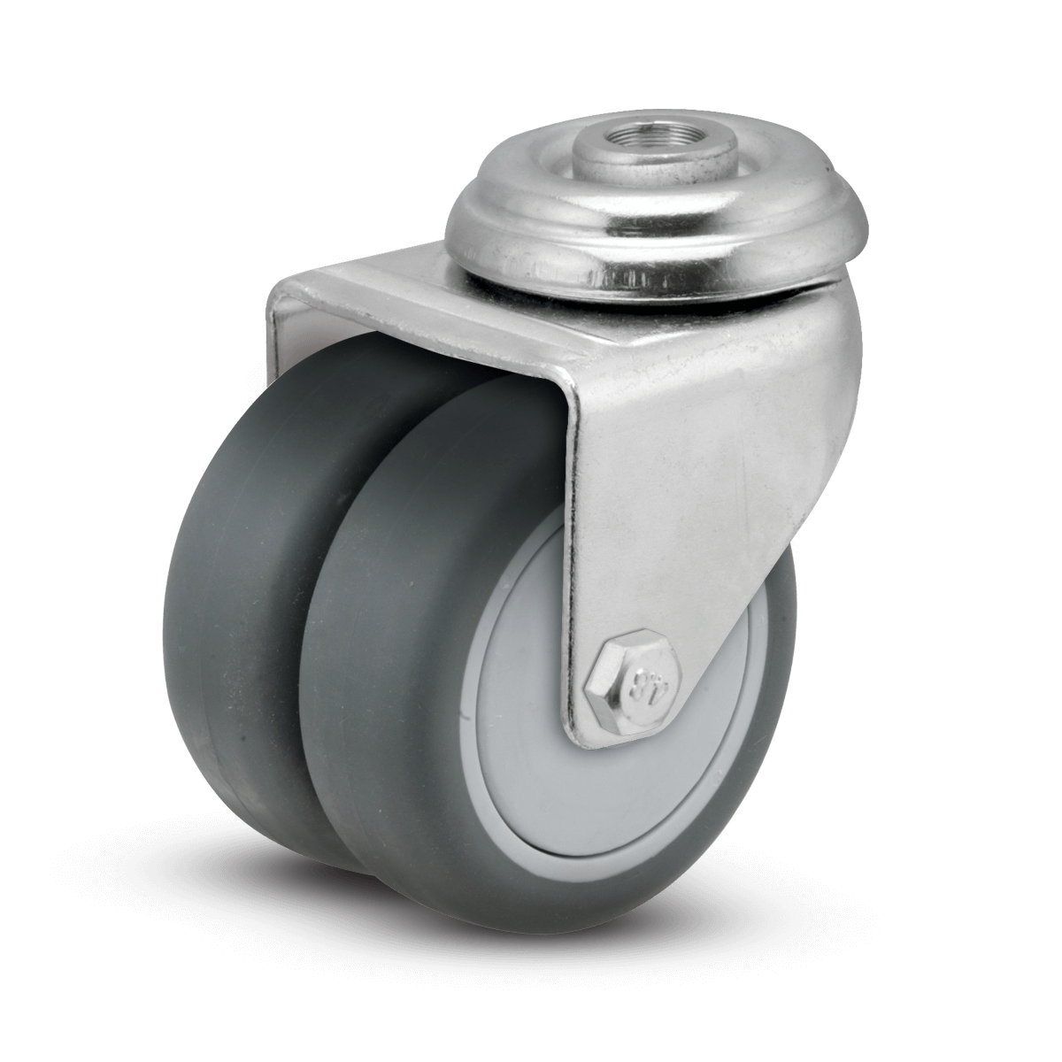 MedCaster Dual Wheel Caster DW-03TPP-100-SW-HKU1